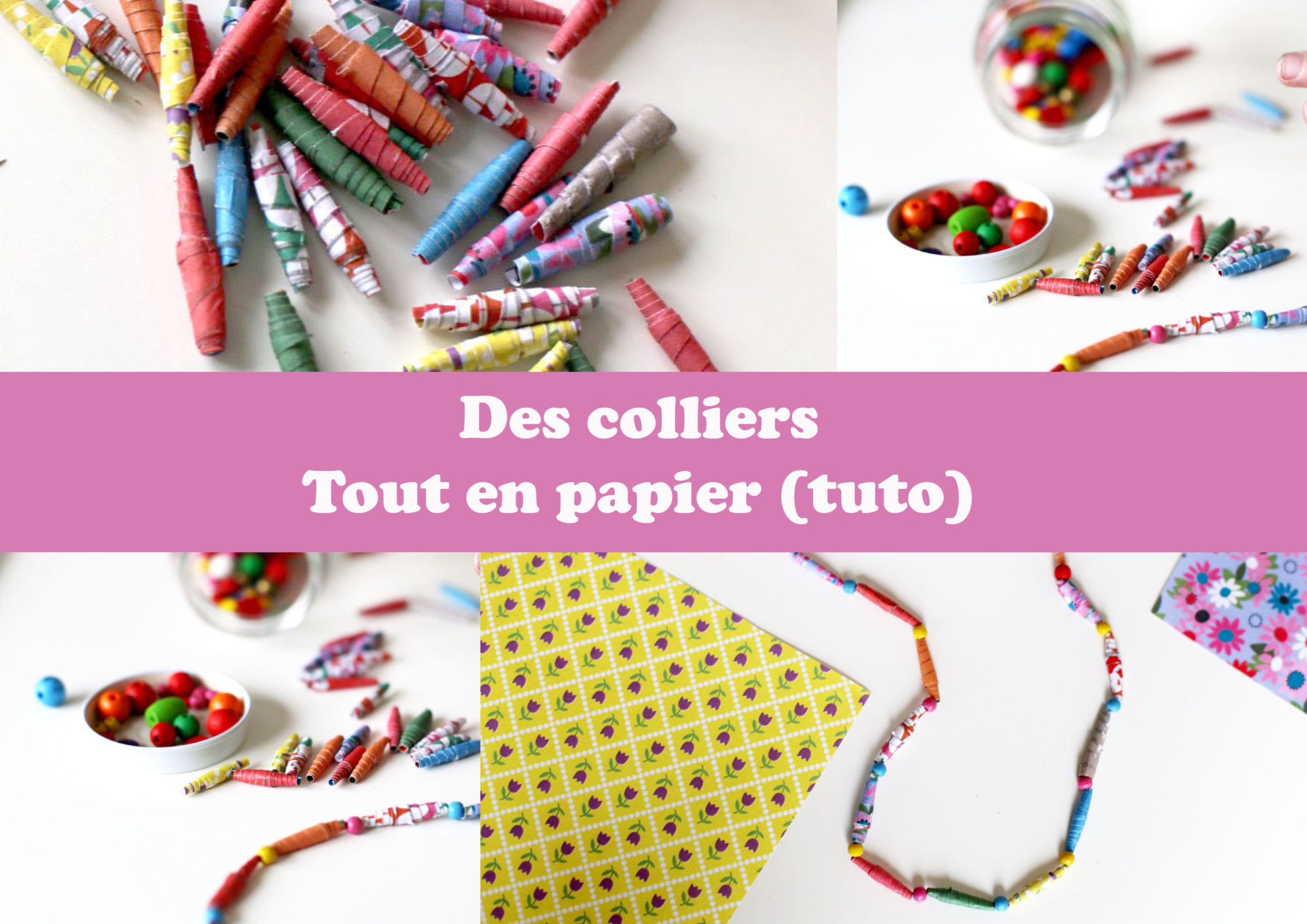 Offrez-vous de jolis colliers tout en papier - Tout en papier